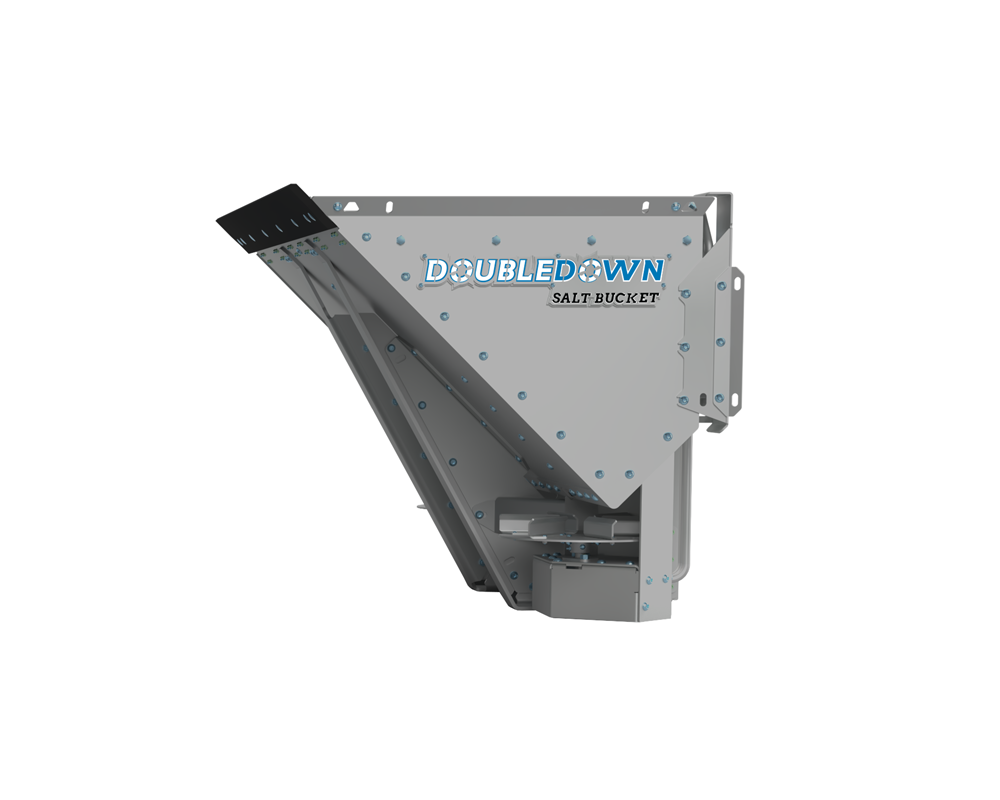 Arctic Sectional DoubleDown Salt Bucket, 1 yd Galvanized DDSB-1YD-G ...