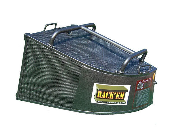 Rack'em RC-OB-4 Hammered Steel Grass Catcher, 4.4cu.ft — Arlington ...